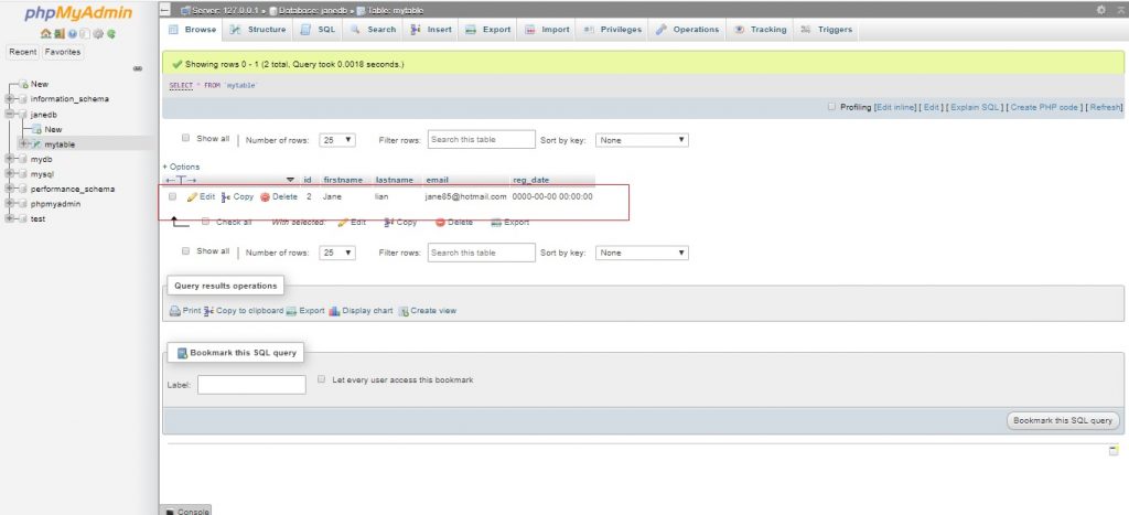 Inserting Data Into A Mysql Database Table Creatifwerks